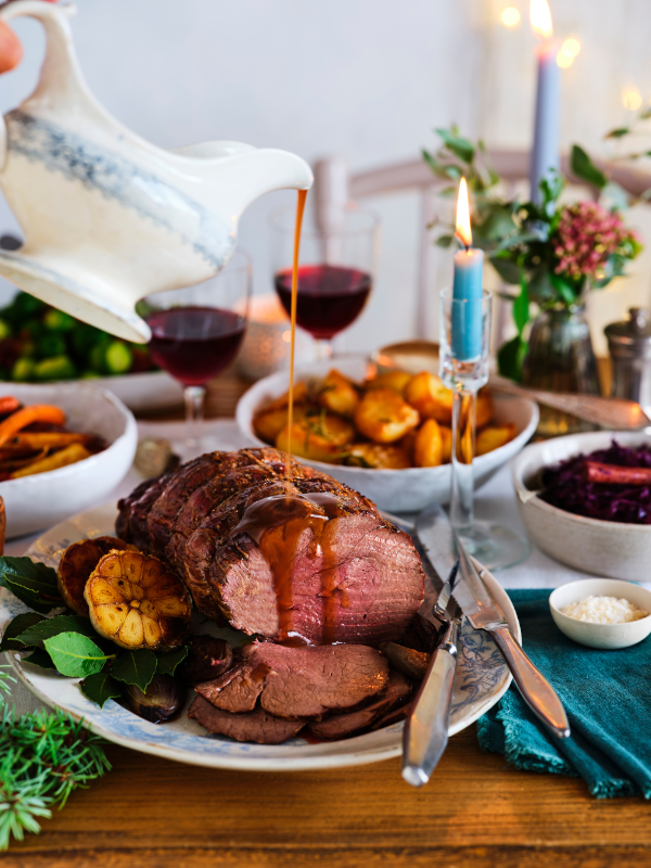 Roast venison haunch