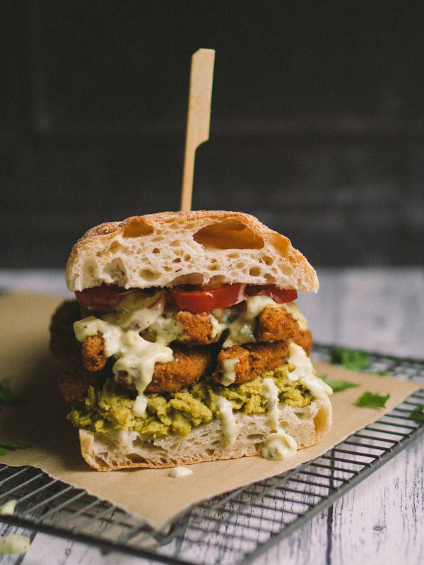 Seb's homemade fish finger sarnie