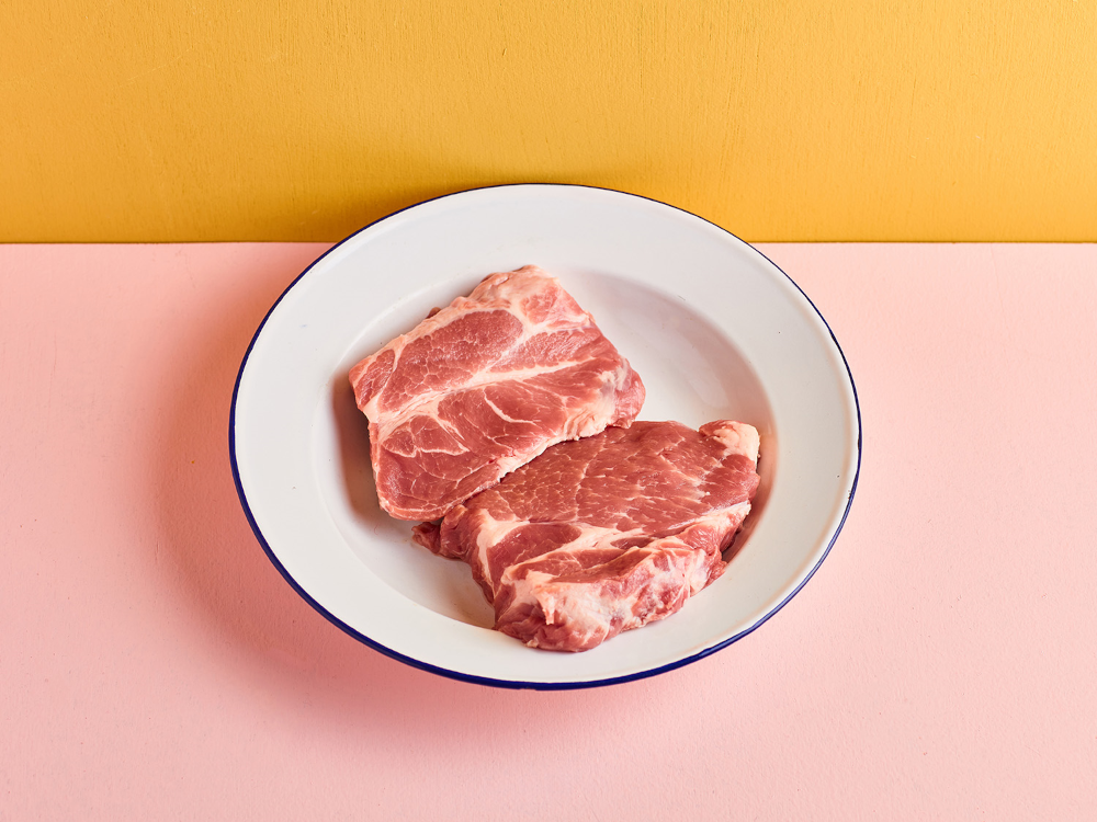 Pork Rib-Eye Steaks, Pack of 2 (400g) | Field & Flower