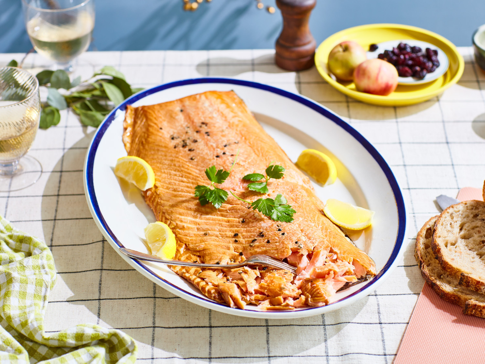 Hot Smoked Side of Chalkstream Trout (650g) | Field & Flower