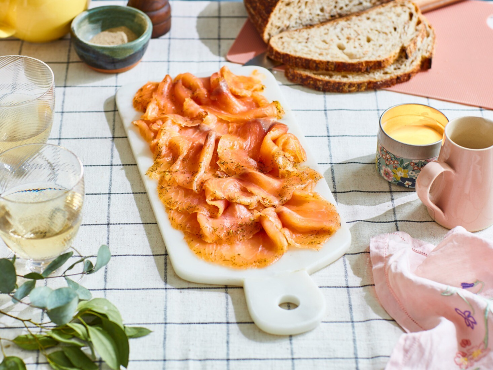 Orange & Fennel Cured Land-Based Silverscale Salmon, D-Cut (200g ...