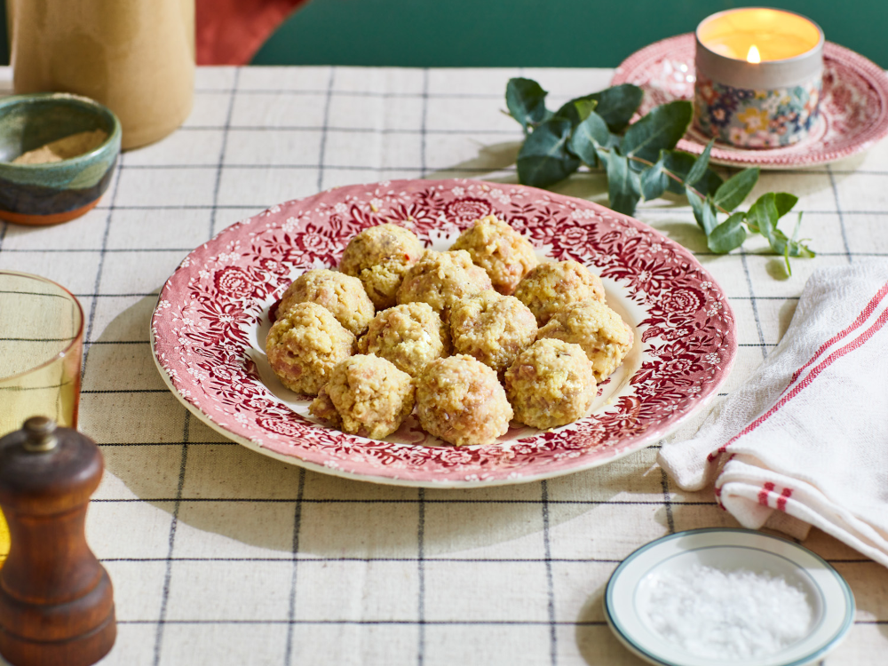 Brandy, Apple & Nutmeg Stuffing Balls, Pack of 12 (320g) | Field & Flower