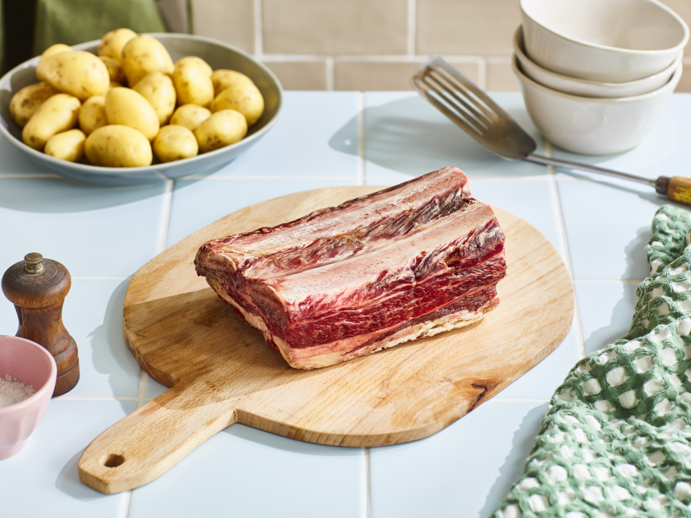 Belted Galloway Short Ribs (1kg) | Field & Flower