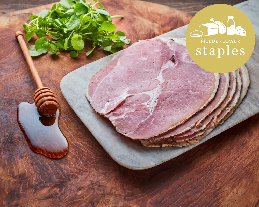 Honey Glazed Roasted Ham, Thick Sliced | field&flower Deli