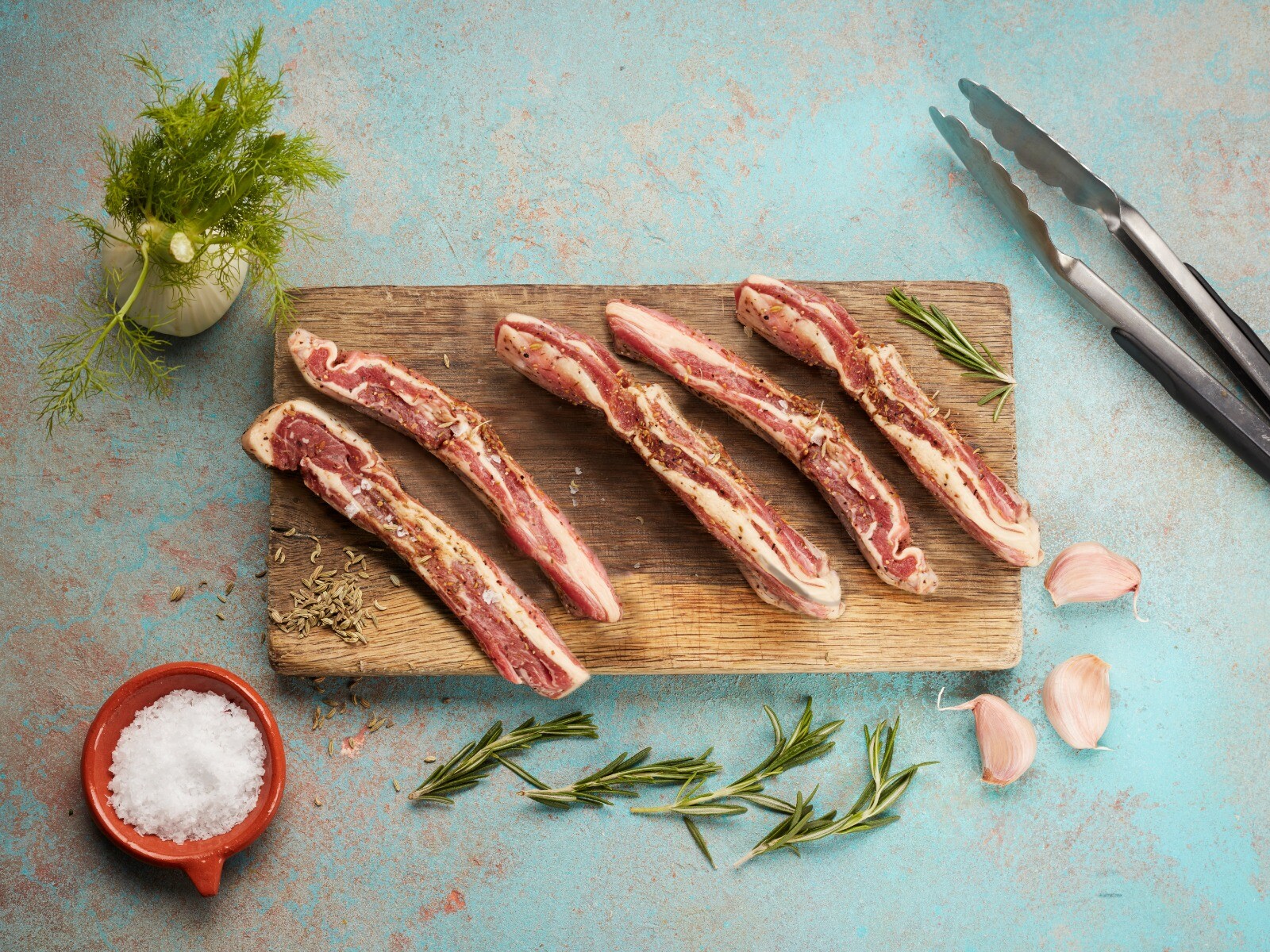 Garlic & Rosemary Lamb Riblets (500g) | Field & Flower