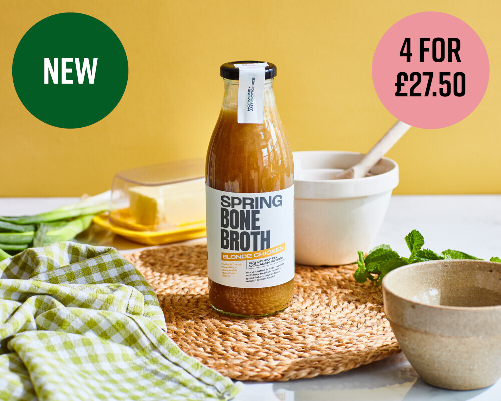 SPRING Bone Broth - Blonde Chicken (500g) | Field & Flower Deli